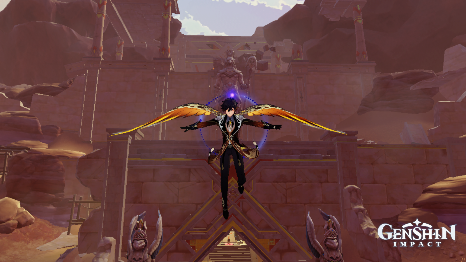 JUS ZHONGLI FLYING WITH RAIDEN E IN SUMERU! Genshin Impact | HoYoLAB