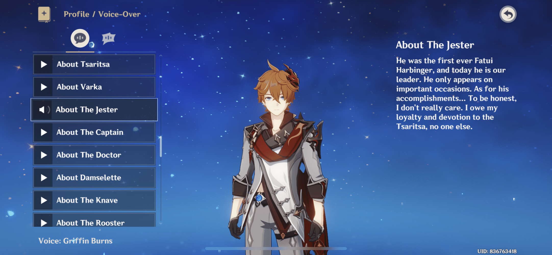 Childe’ insight on other Fatui Harbinger Genshin Impact | HoYoLAB