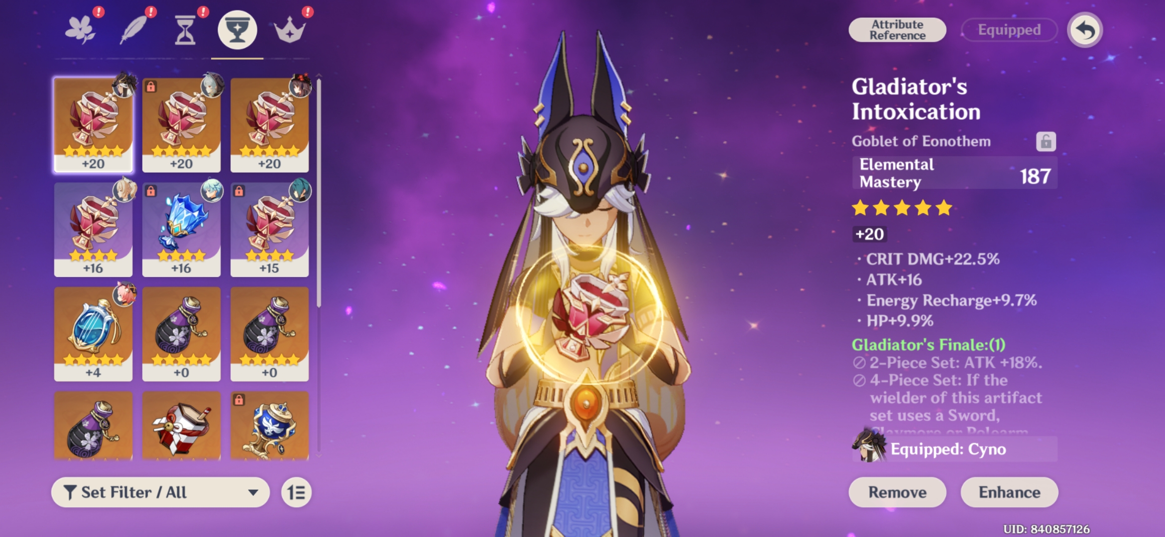 IS THIS A GOOD OFFSET GOBLET ARTIFACT FOR CYNO? Genshin Impact | HoYoLAB