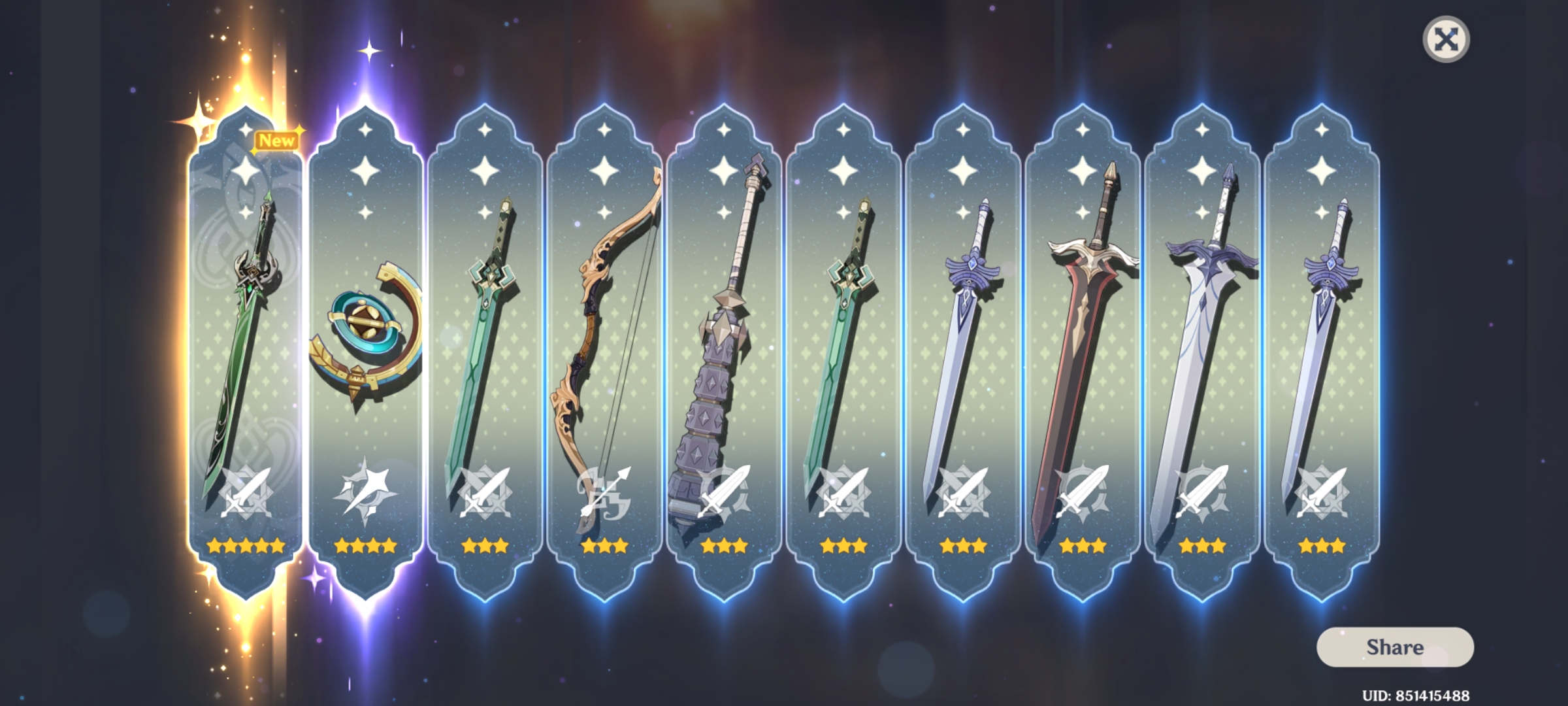 Jade Cutter is home. I love this weapon banner Genshin Impact | HoYoLAB