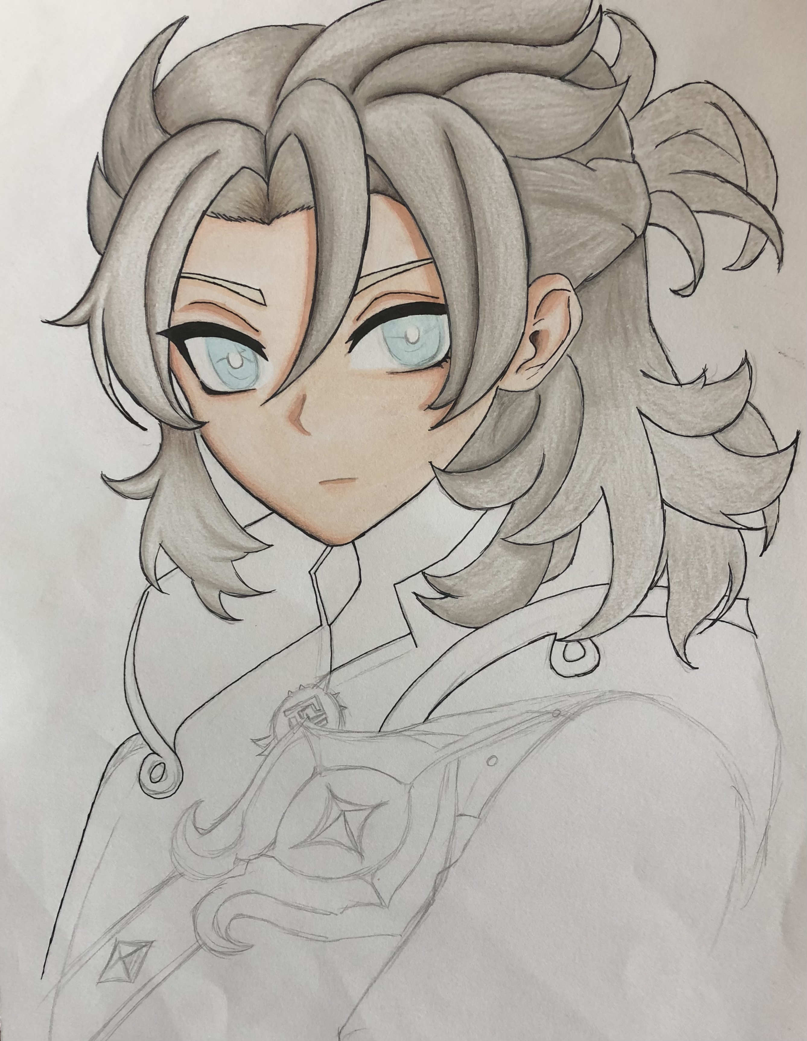 I‘m drawing Albedo! Genshin Impact | HoYoLAB