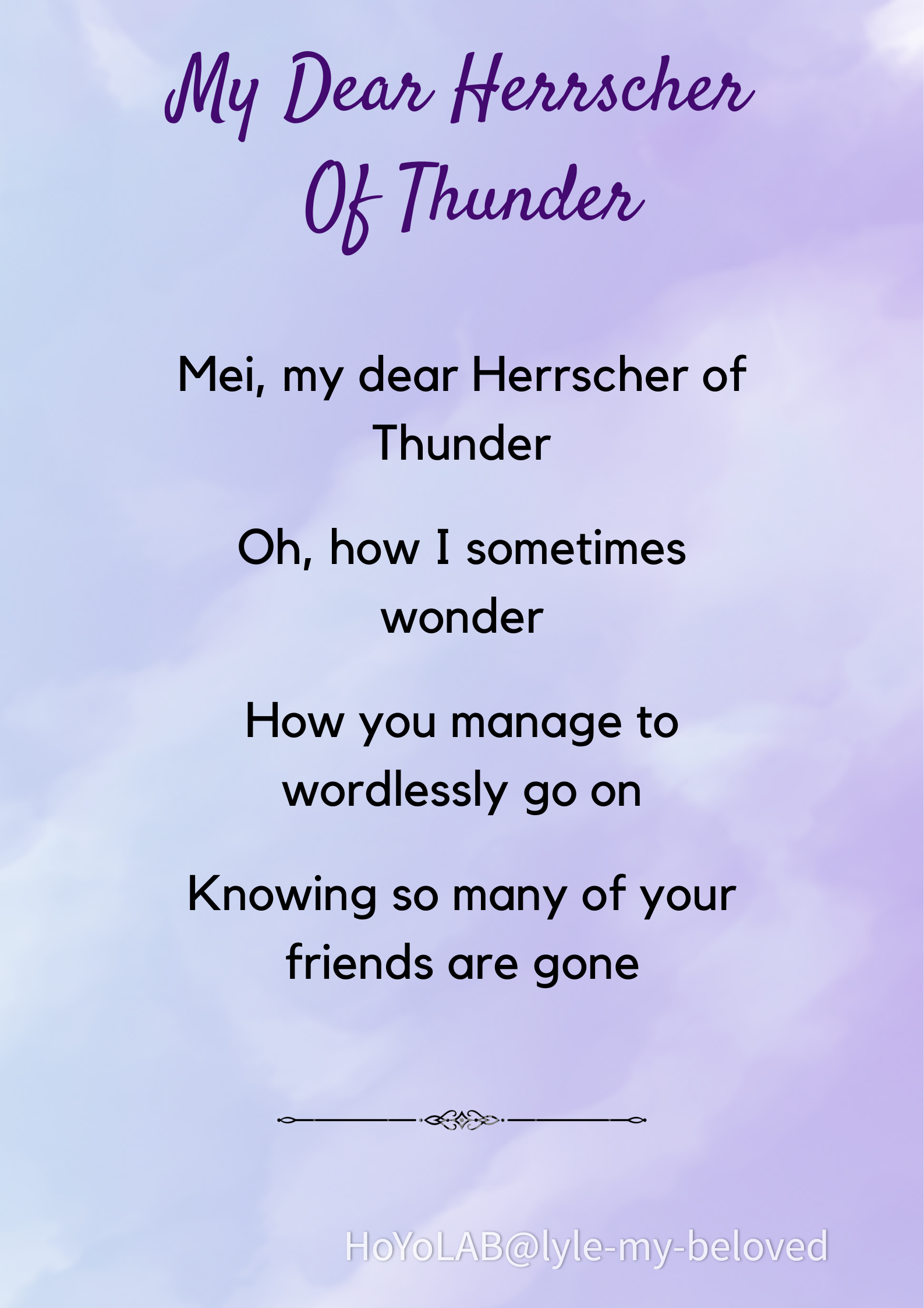 My Dear Herrscher Of Thunder- a Raiden Mei poem Honkai Impact 3rd | HoYoLAB