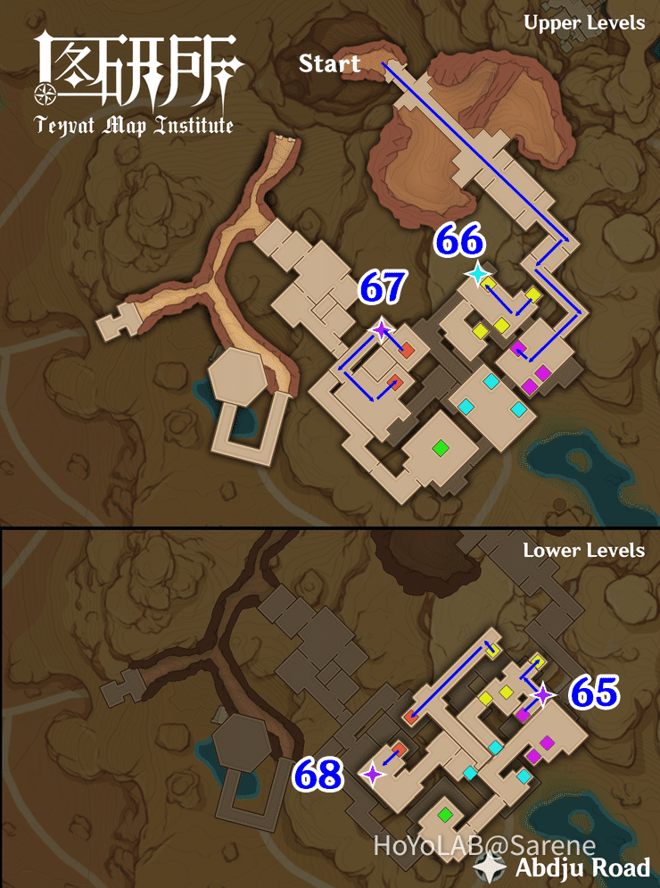 [Version 3.1] All Land of Lower Setekh Common Chests (71 Total) Genshin ...