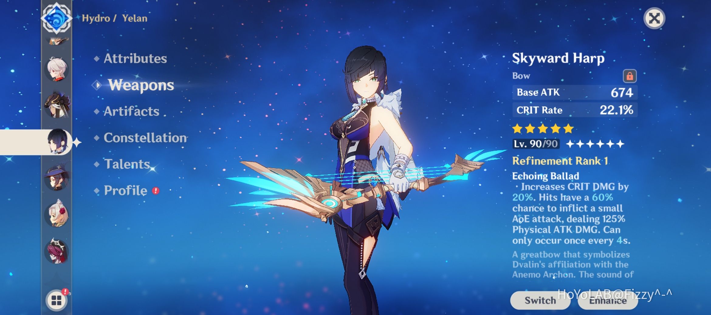 Build for Yelan Genshin Impact | HoYoLAB