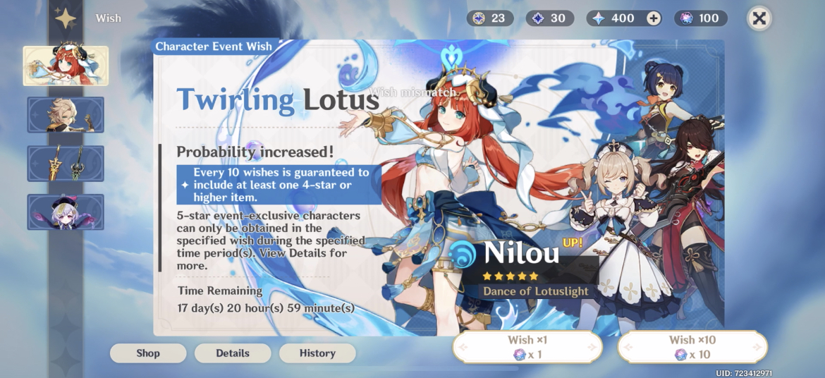 Nilou pulls! Genshin Impact | HoYoLAB