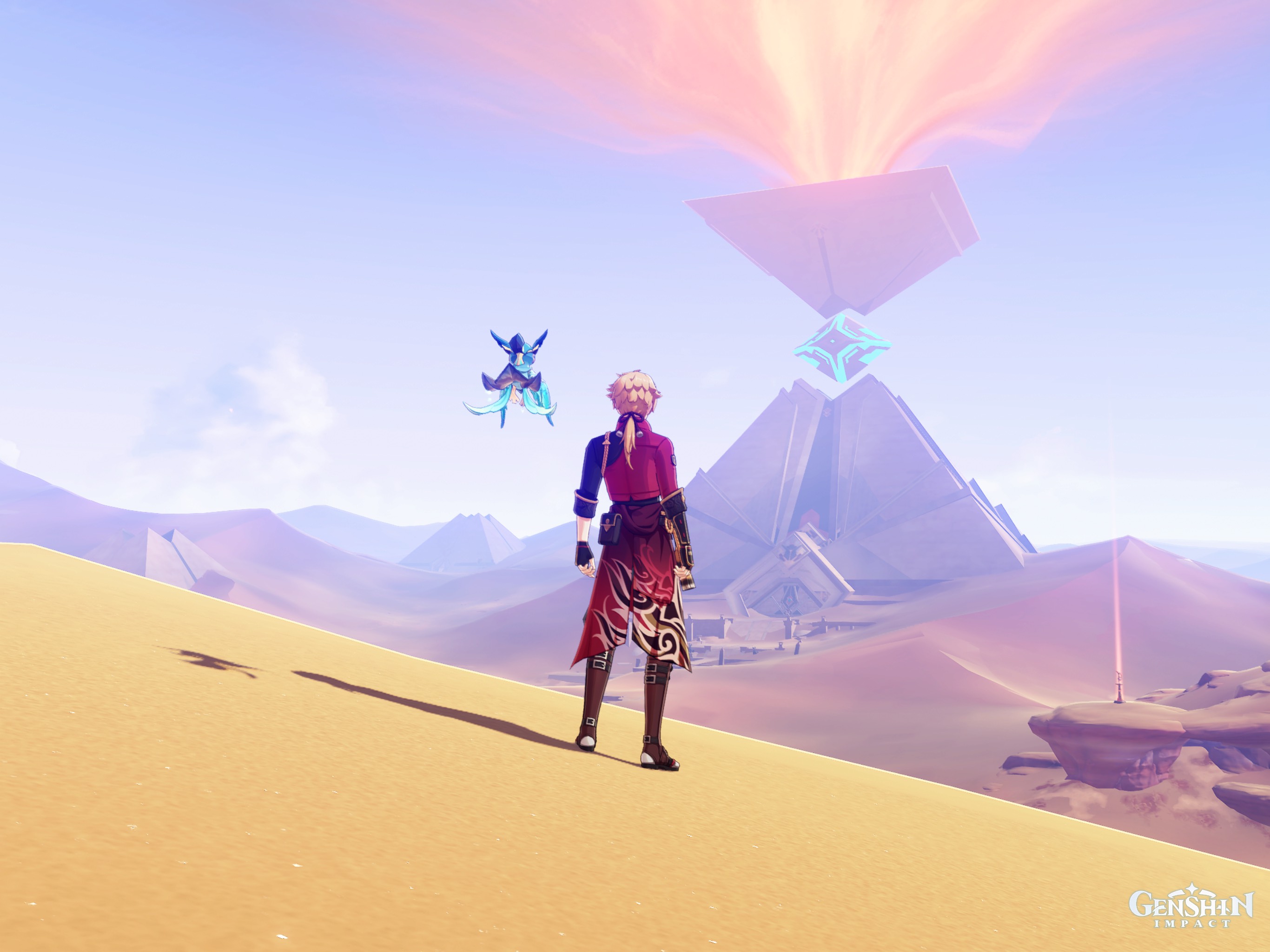 Pictures with pyramid Genshin Impact | HoYoLAB