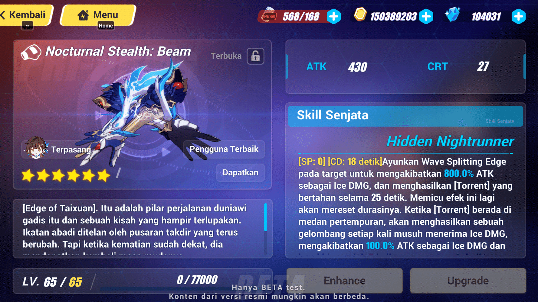 [BETA 6.1] Ulasan Singkat Valkyrie S-Rank Baru, Jade Knight (Li Sushang ...
