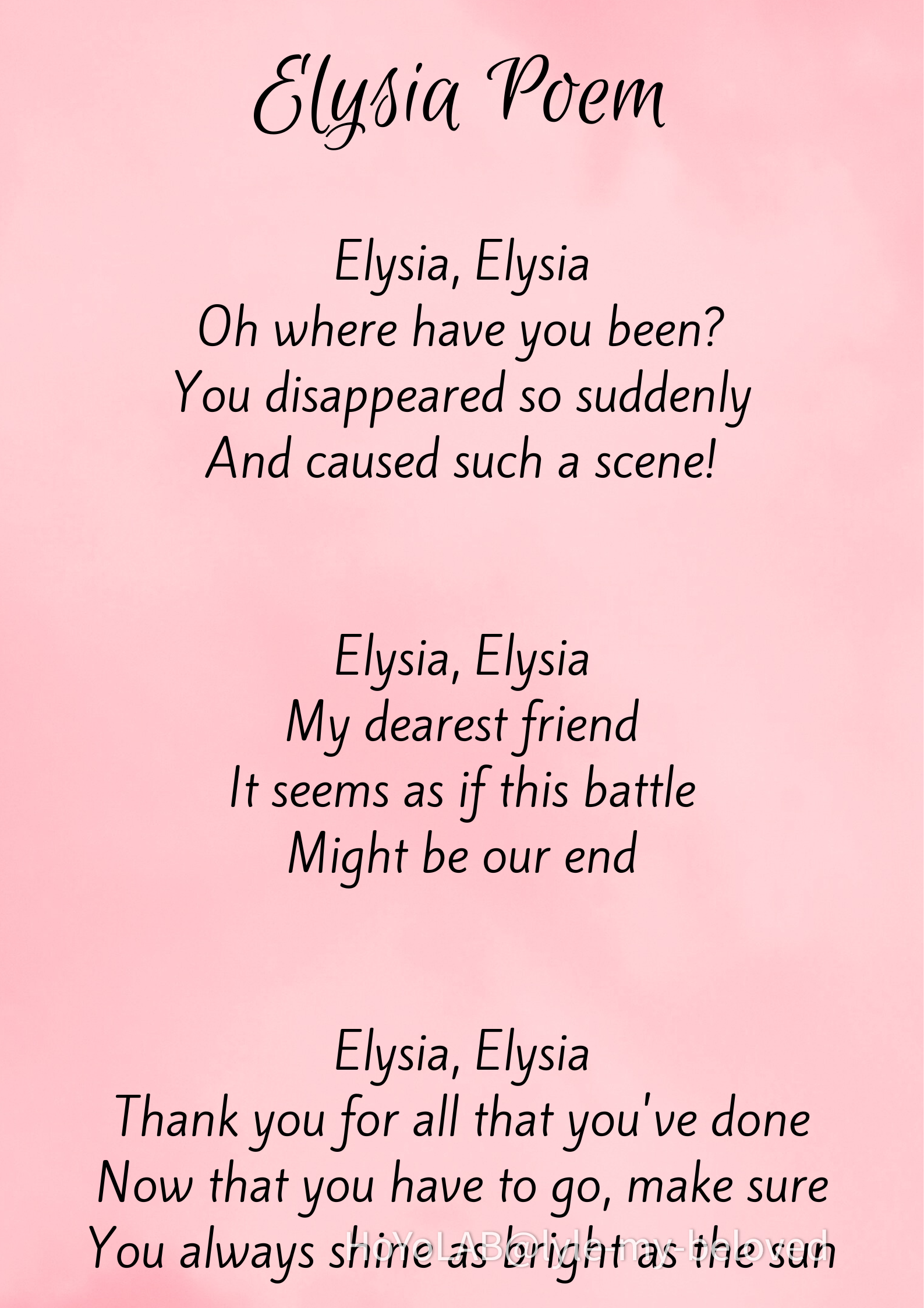 Elysia Poem Honkai Impact 3rd | HoYoLAB