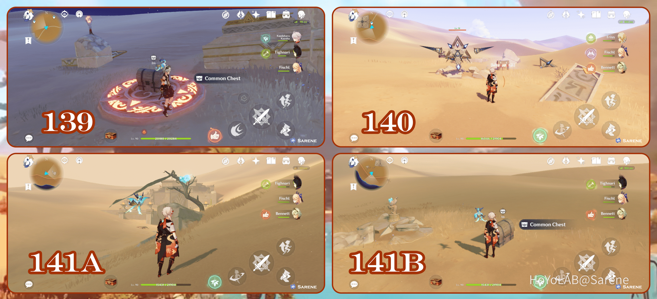 [Version 3.1] All Hypostyle Desert Common Chests (90 Total) Genshin Impact | HoYoLAB