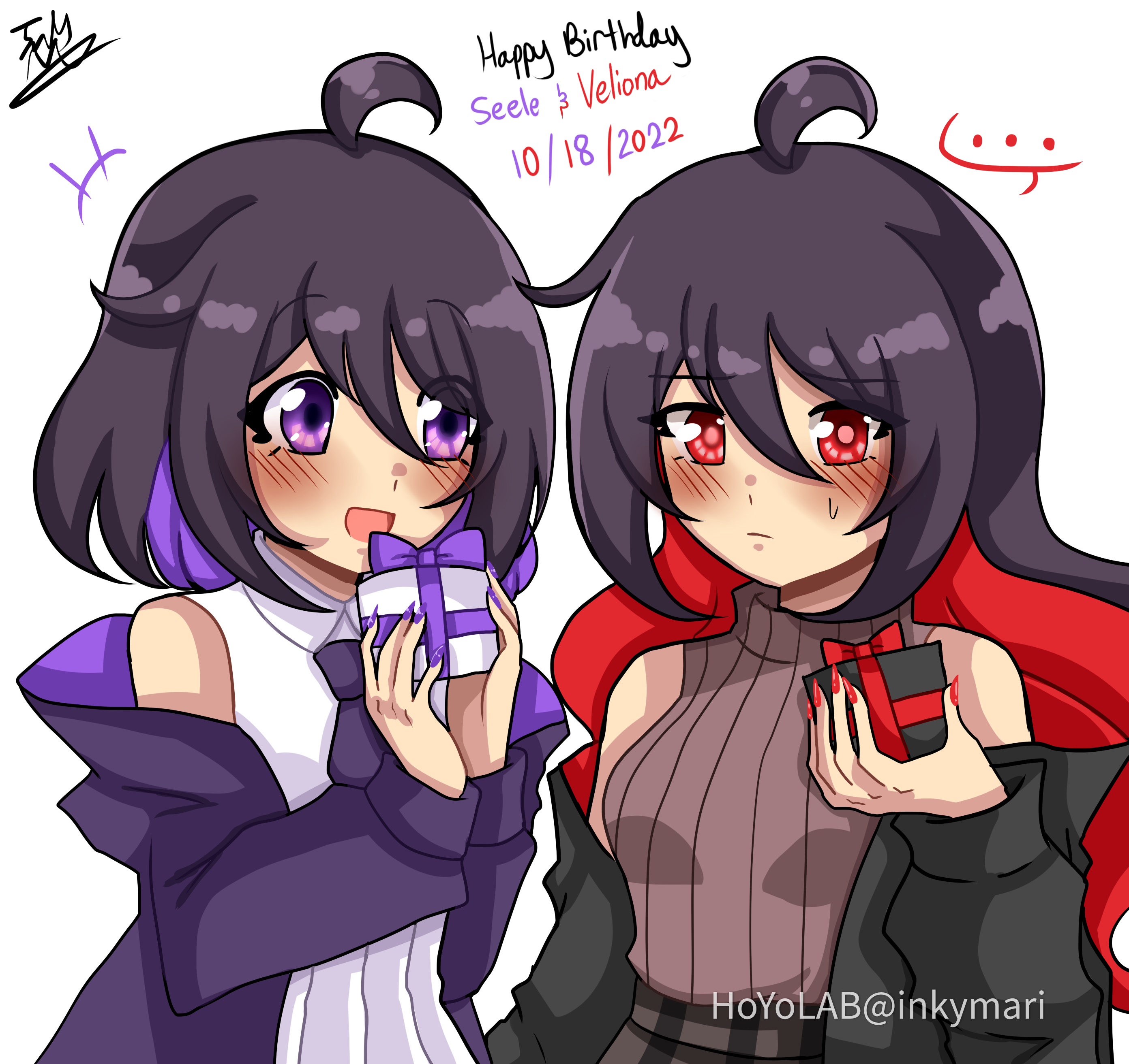 Happy Birthday to Seele and Veliona! 🎉💜 Honkai Impact 3rd | HoYoLAB