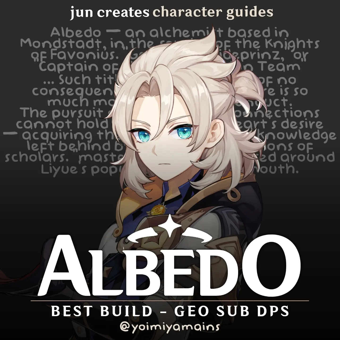 Albedo Build Guide - @yoimiyamains Genshin Impact | HoYoLAB