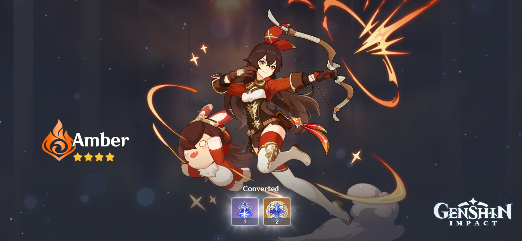 i just got a new account and got two 4 star weapons and an amber ...