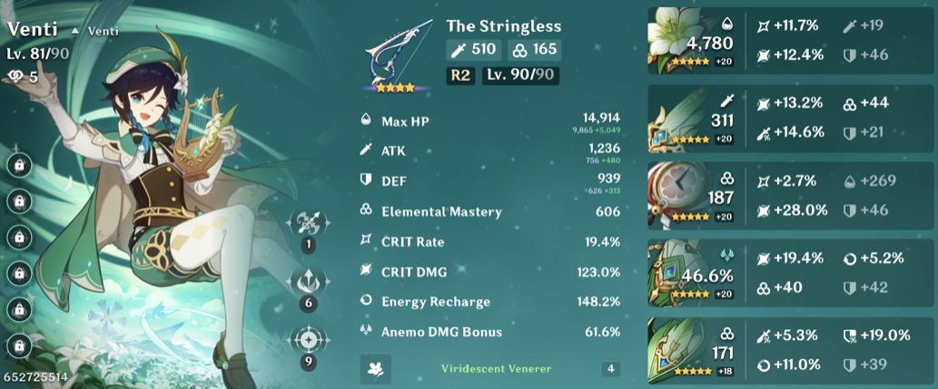 My venti build Genshin Impact | HoYoLAB