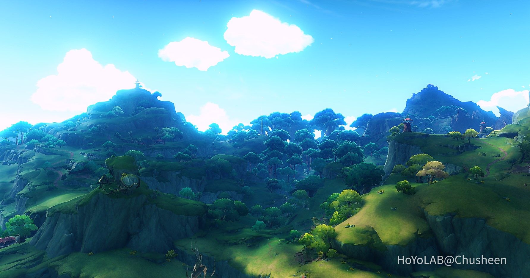 Watching over Sumeru from the highest place in Old Vanarana Genshin ...