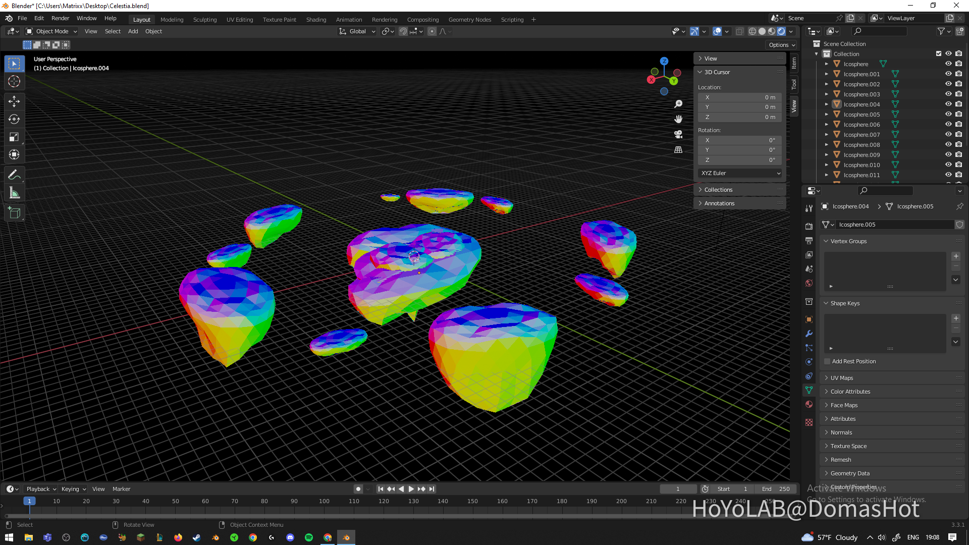 Remaking/working on a better celestia model in blender Genshin Impact ...