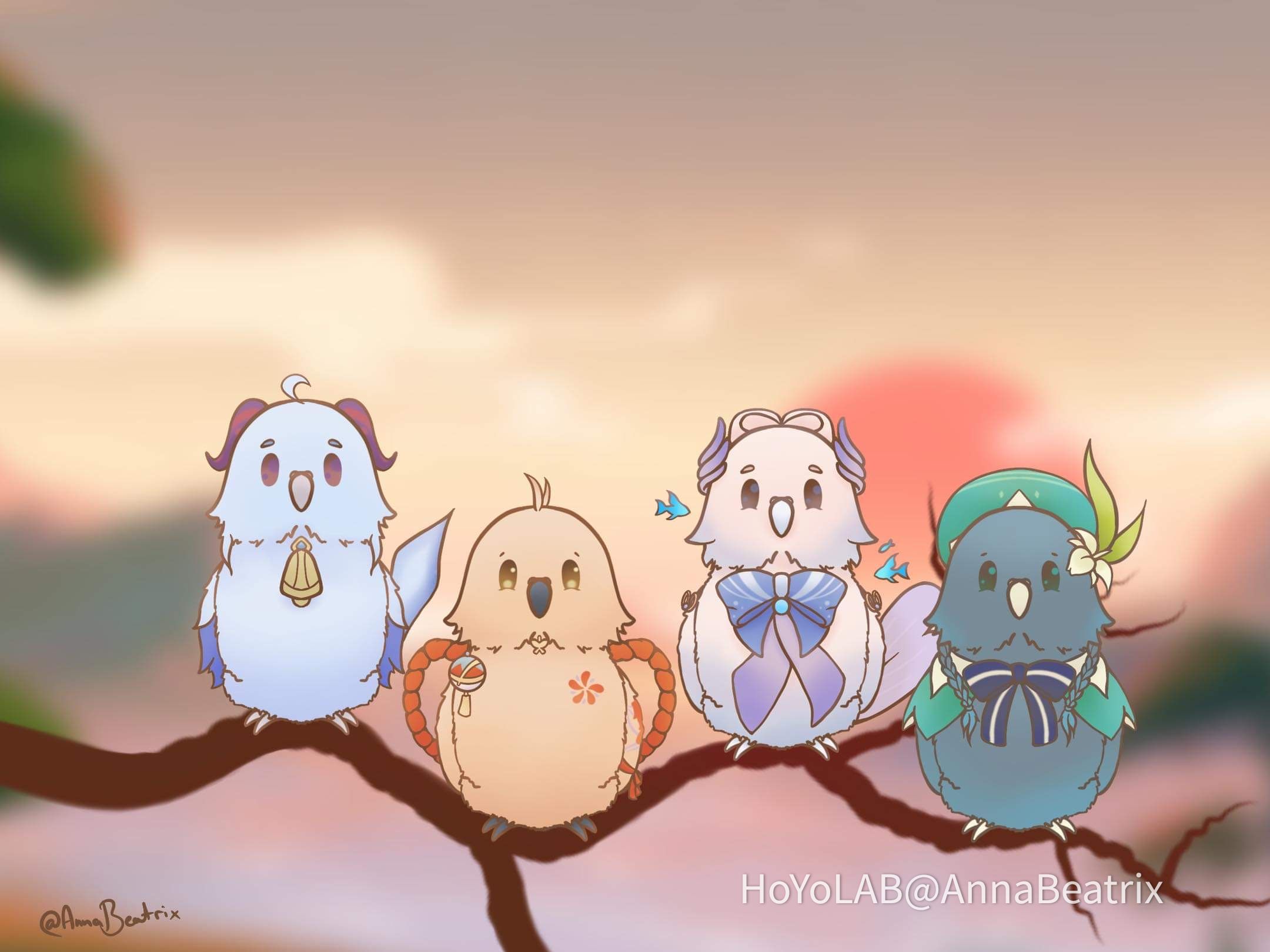Current team.. as birds! Genshin Impact | HoYoLAB