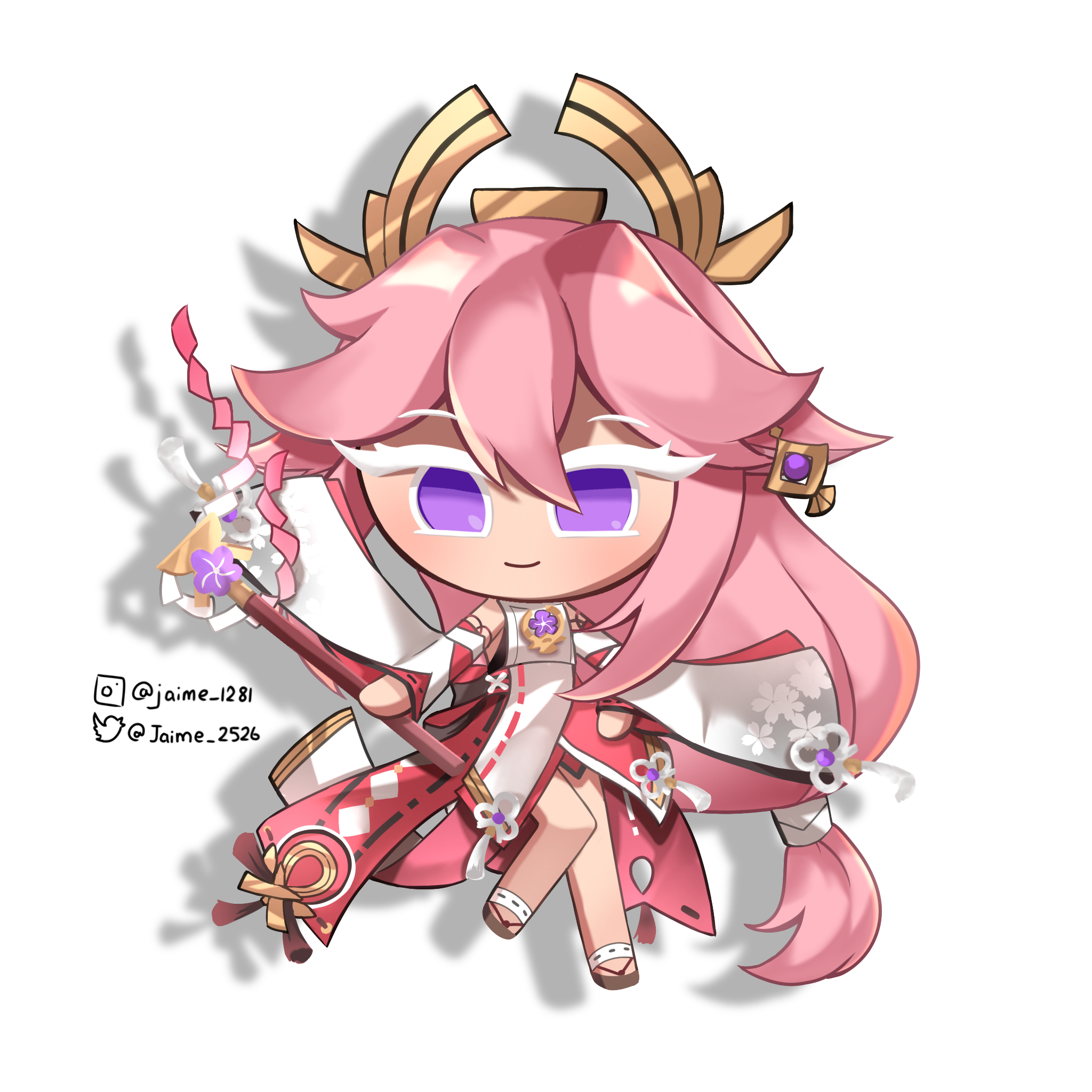 Yae Miko in Cookie Run style Genshin Impact | HoYoLAB