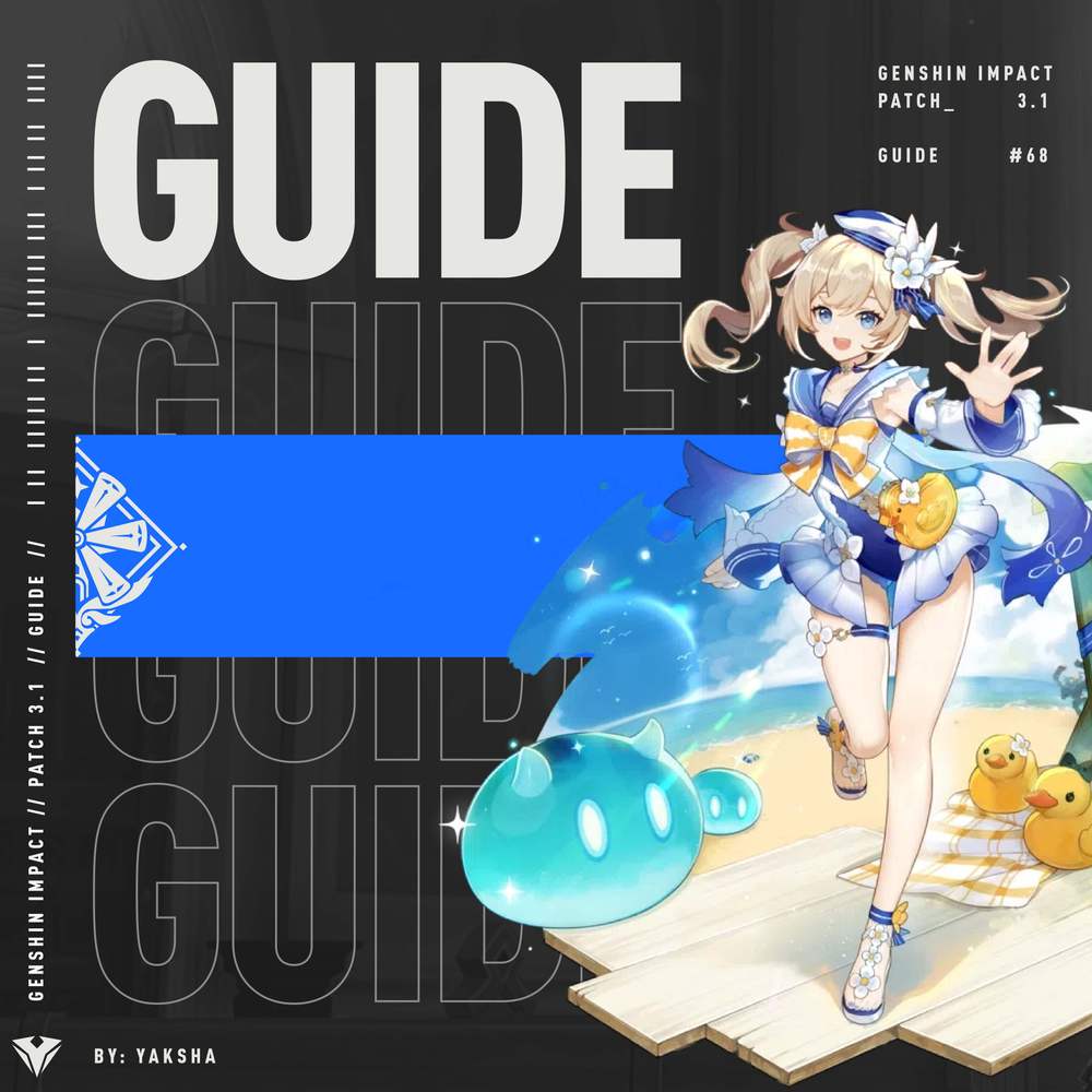 [ Version 3.1 ] Visually updated Guide for Barbara [ Support ] Genshin ...