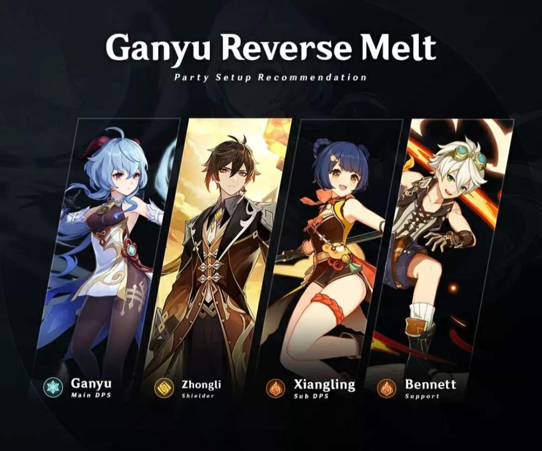 Ganyu reverse melt comp Genshin Impact | HoYoLAB