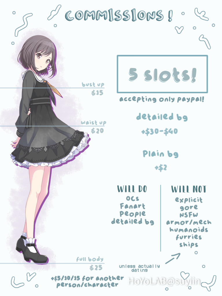 Art commissions open :D | HoYoLAB