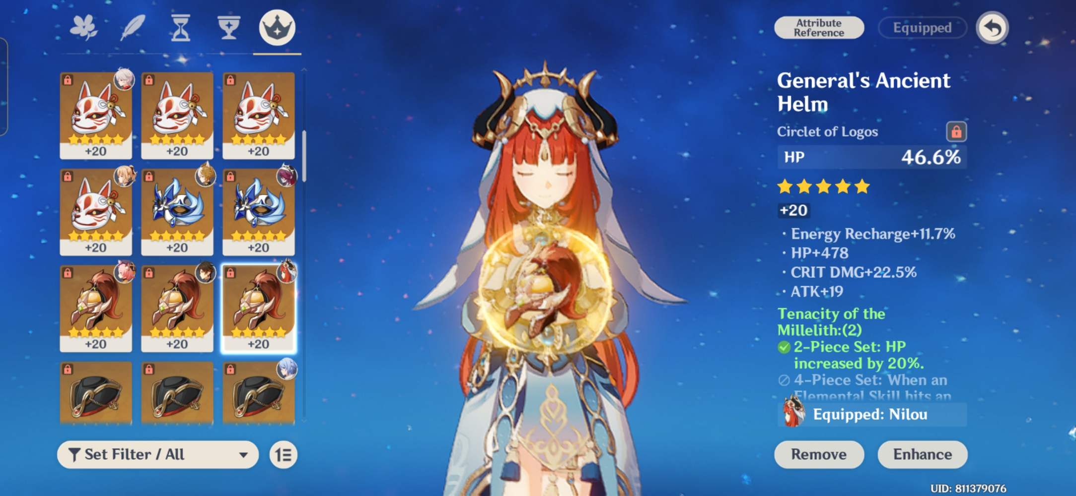 My 55k Nilou's HP Builds with 163% CRIT Genshin Impact | HoYoLAB