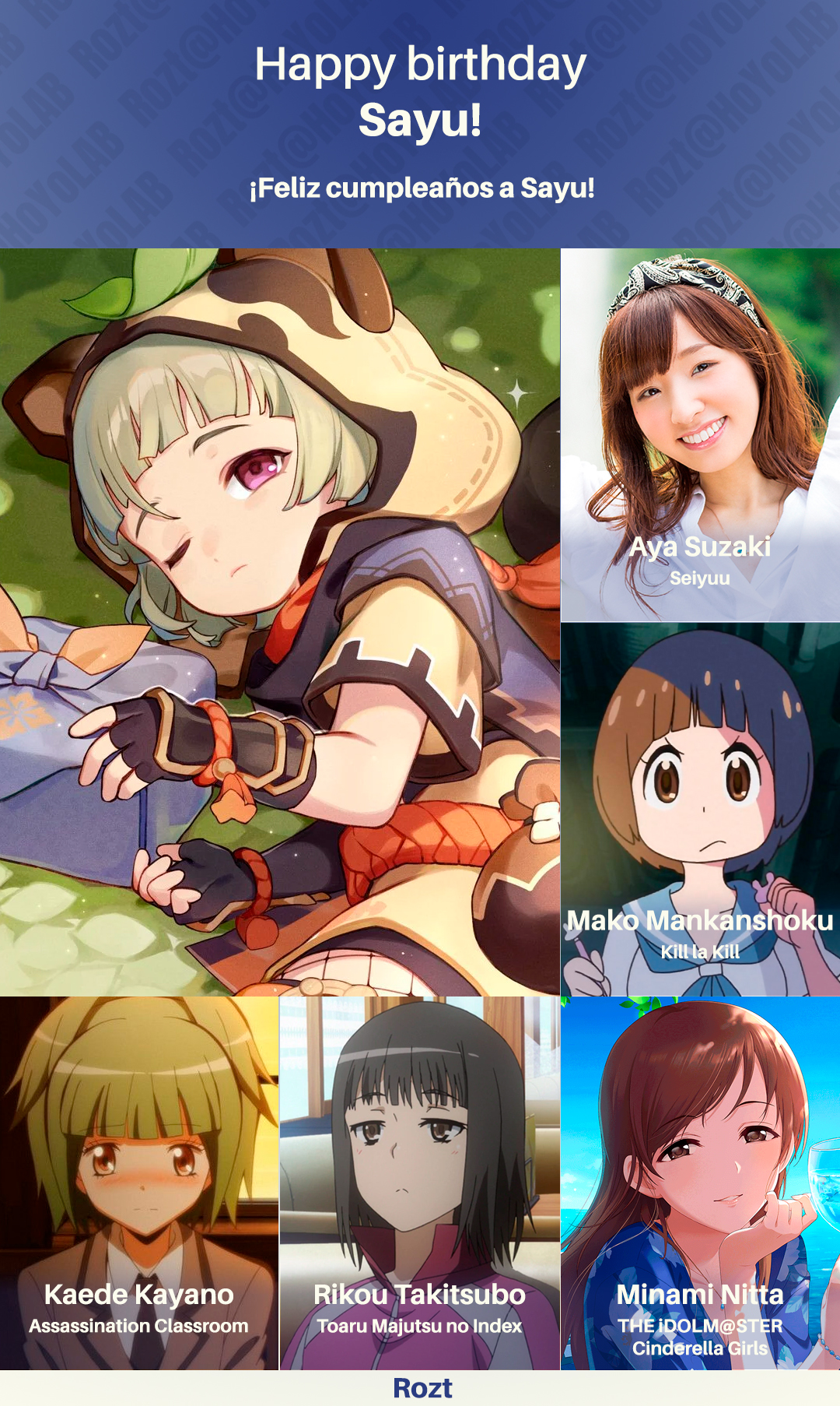 Happy birthday Sayu! / ¡Feliz día Sayu! | HoYoLAB