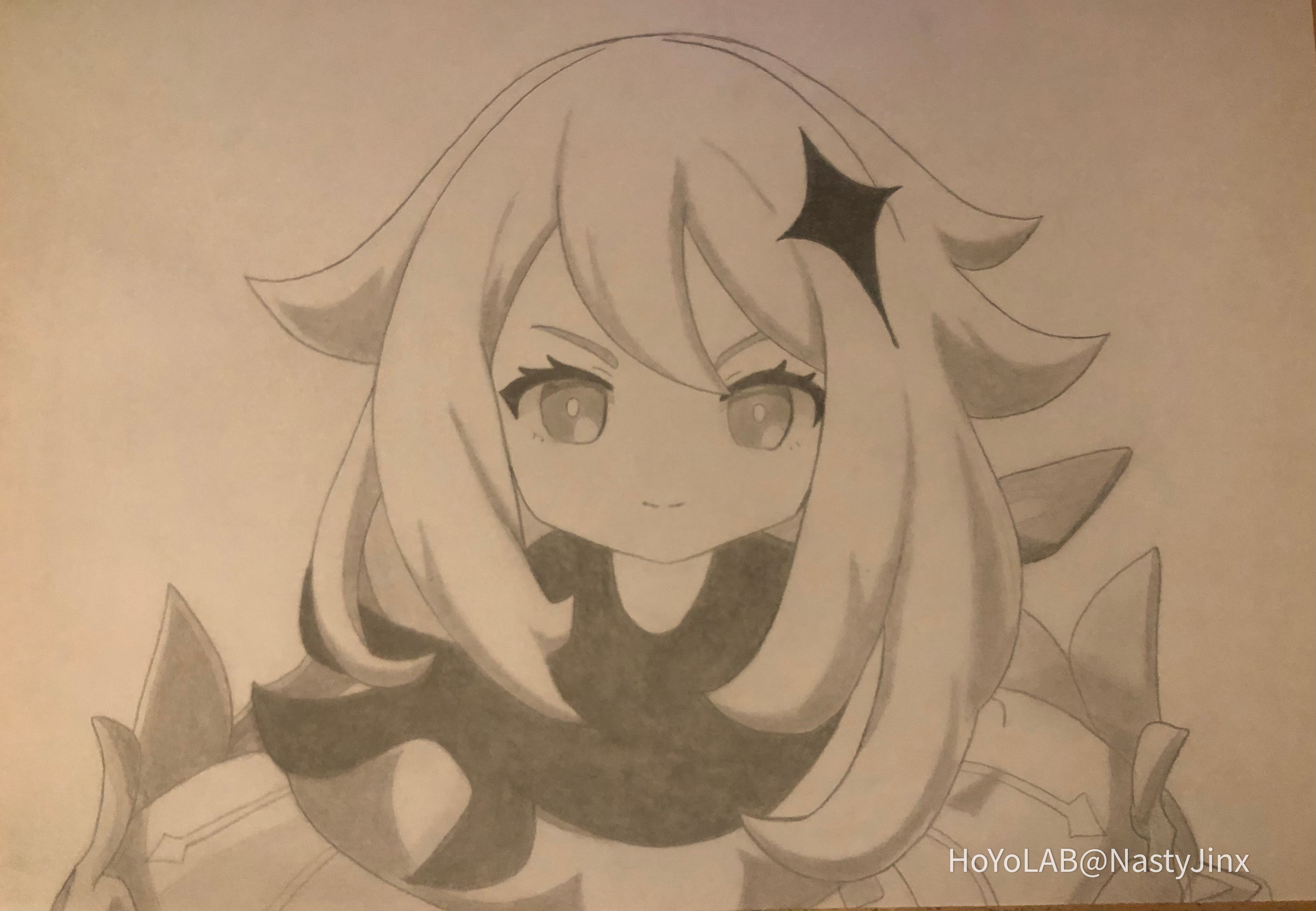 Paimon drawing Genshin Impact | HoYoLAB