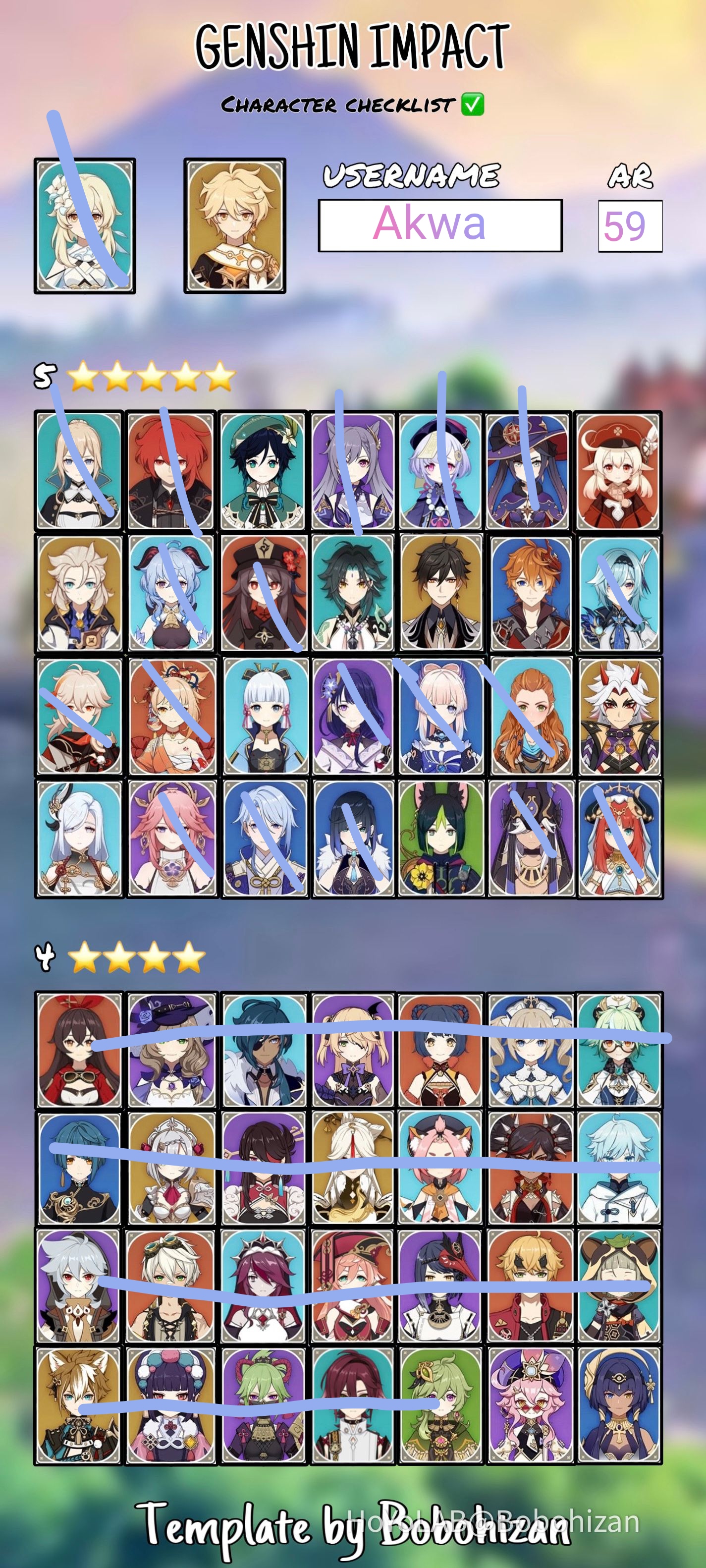All my genshin characters! (⁠ ⁠ᴗ⁠ ⁠ ⁠) Genshin Impact | HoYoLAB