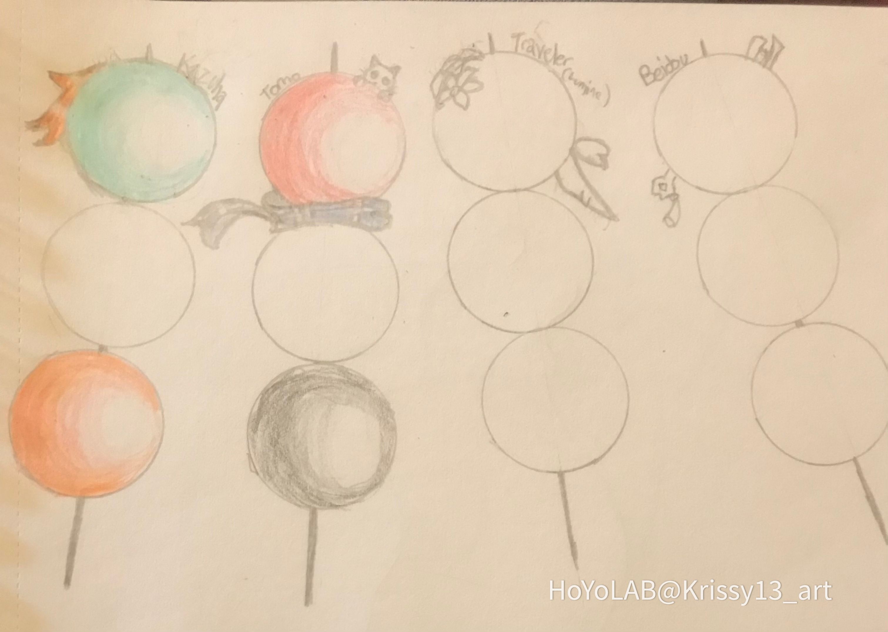 Progress on my Kazuha Dango for Kaedehara.Snow! Genshin Impact | HoYoLAB