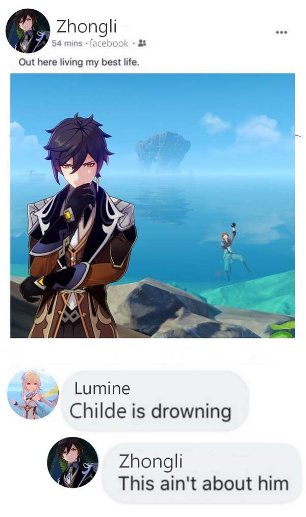 Genshin memes(zhongli and childe edition) Genshin Impact | HoYoLAB