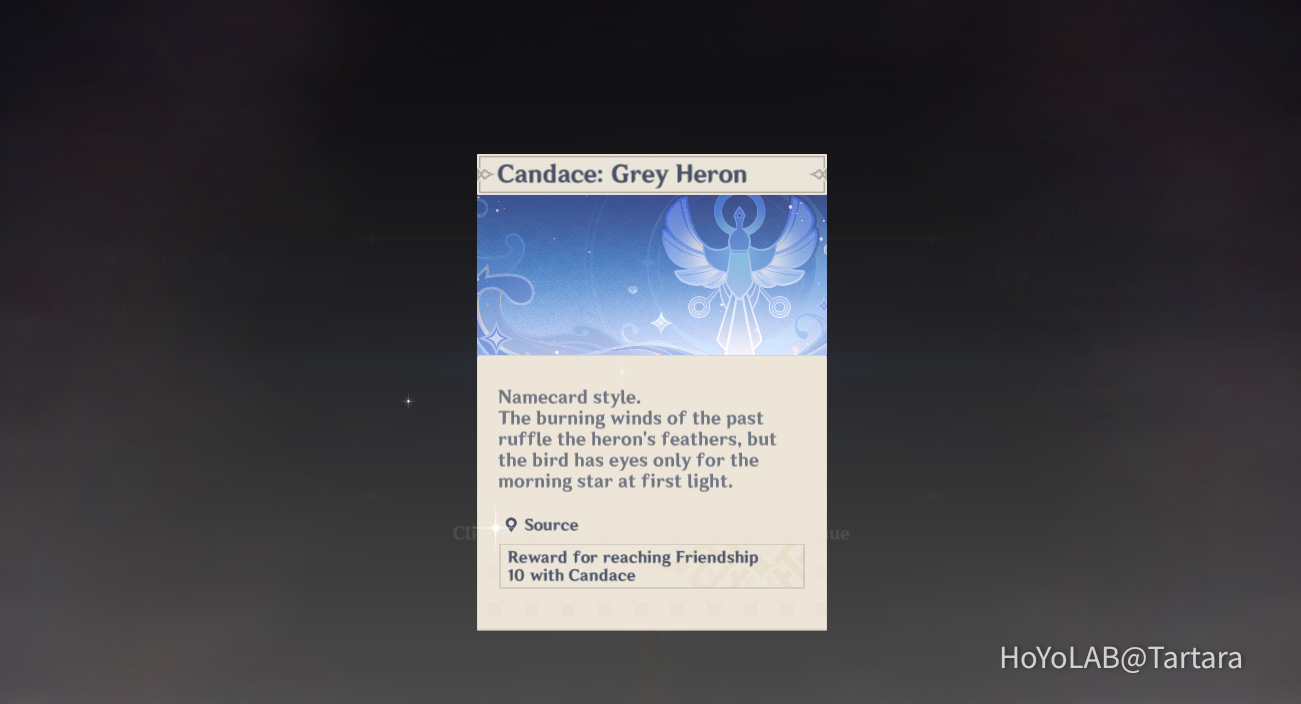 Candace Namecard! Genshin Impact | HoYoLAB