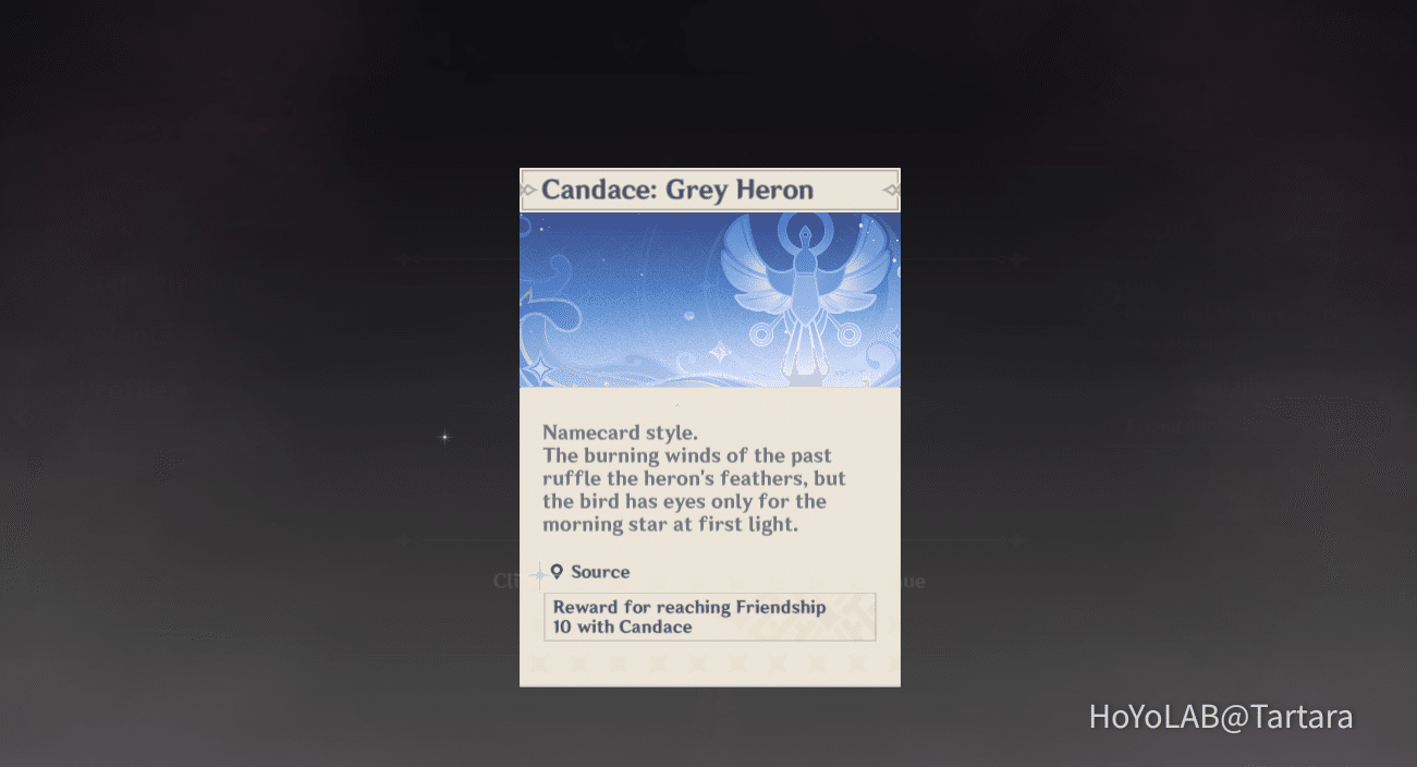 Candace Namecard! Genshin Impact | HoYoLAB