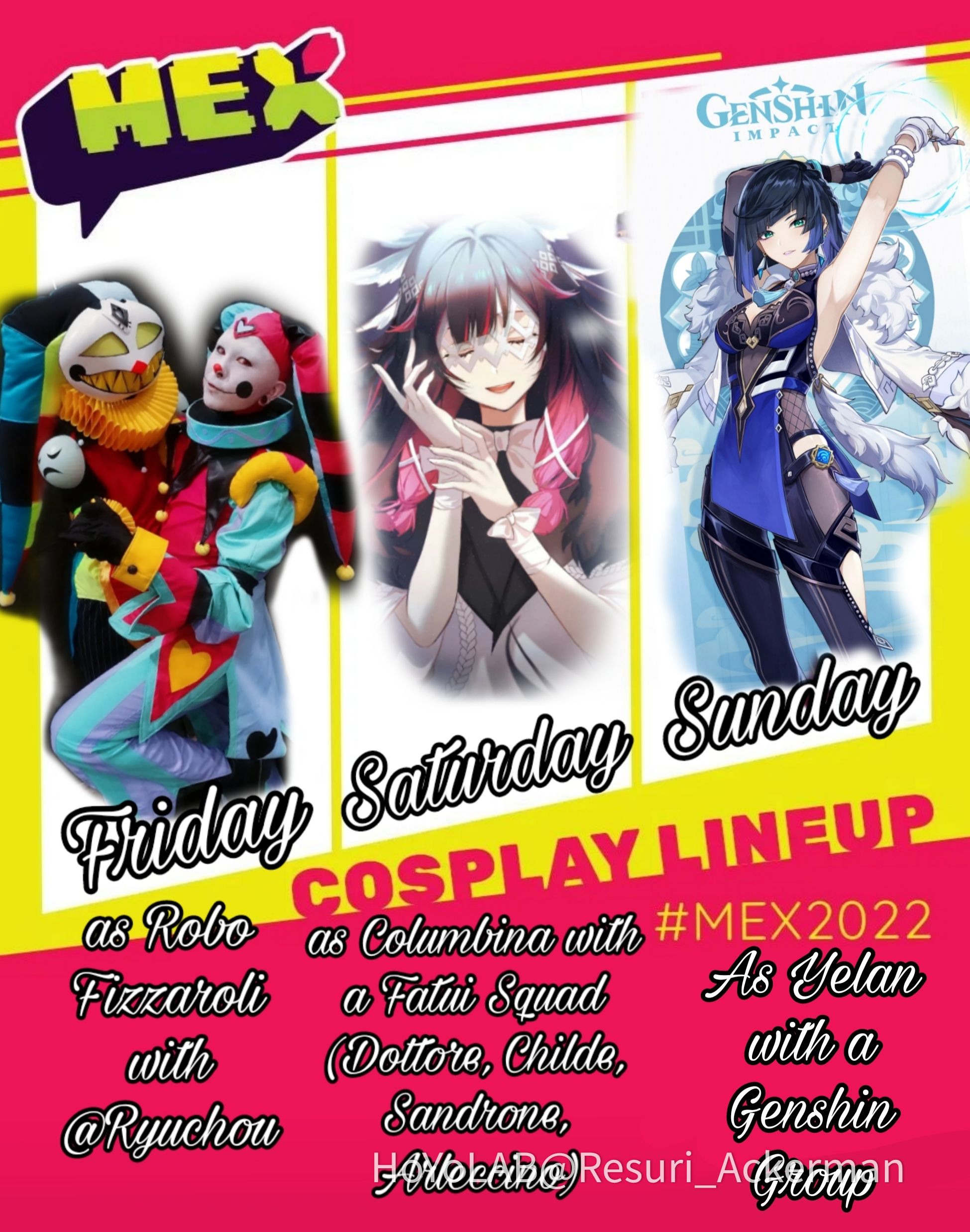 MEX Berlin Cosplay Line-Up ️ Does anyone here go there as well? ☺️ ...