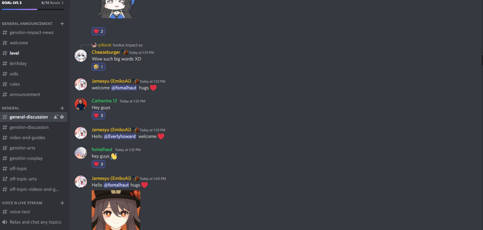 Genshin Impact's Gamers Discord. Travellers, let's join and play ...