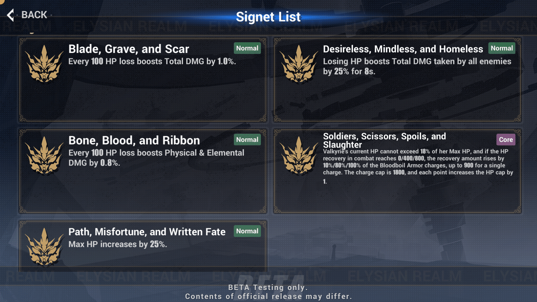 [Beta 6.1] Elysian Realm [Difficulty : Finality] Signet, Sigil, & Team ...