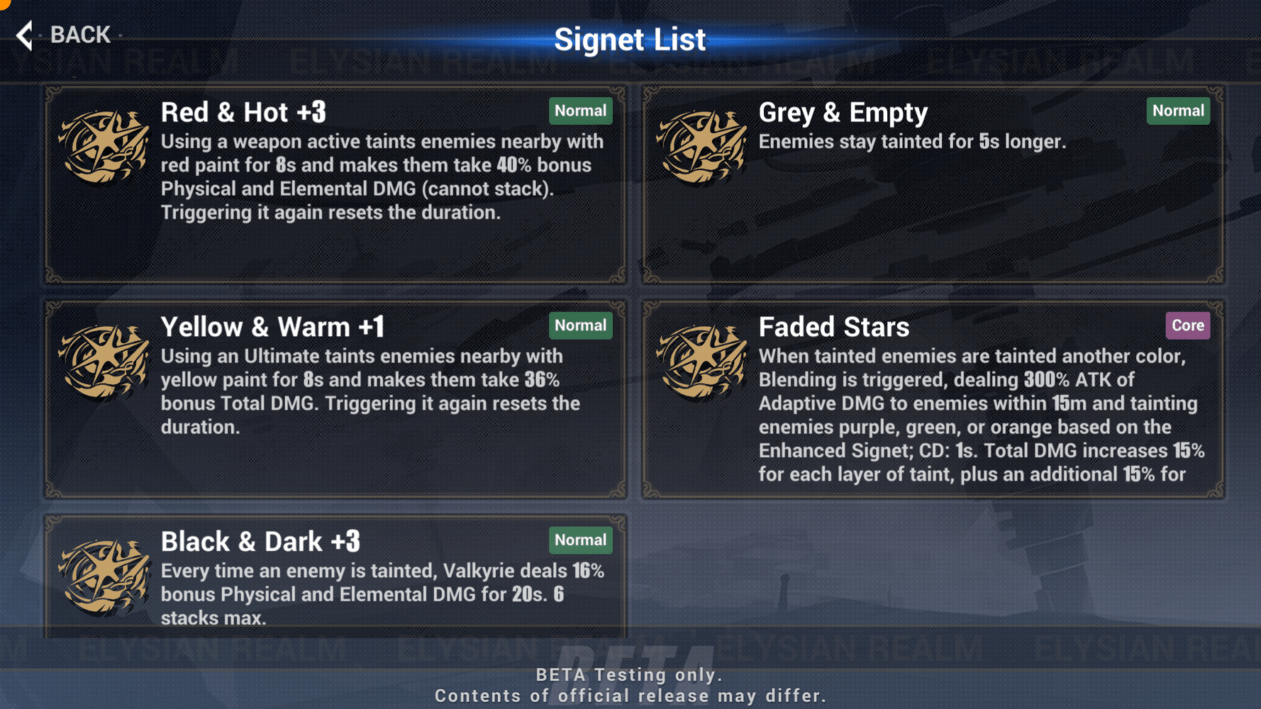 [Beta 6.1] Elysian Realm [Difficulty : Finality] Signet, Sigil, & Team ...