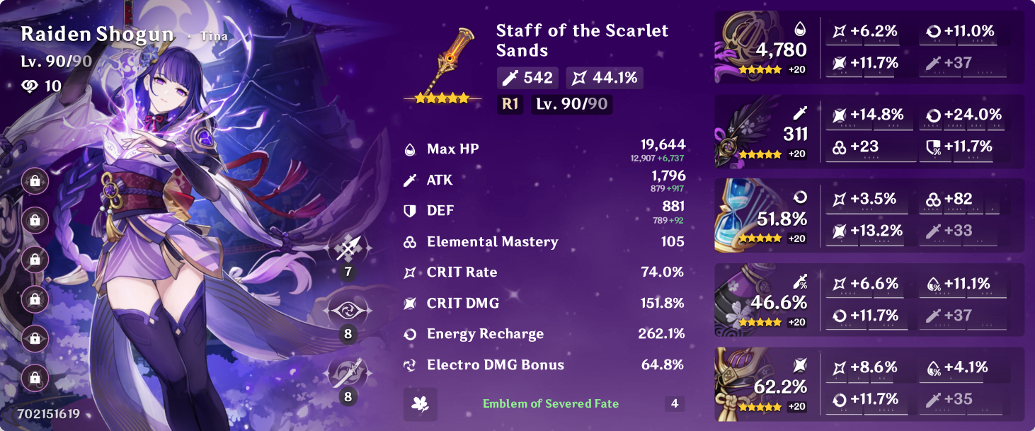 My experimental Raiden build 😬 Genshin Impact | HoYoLAB