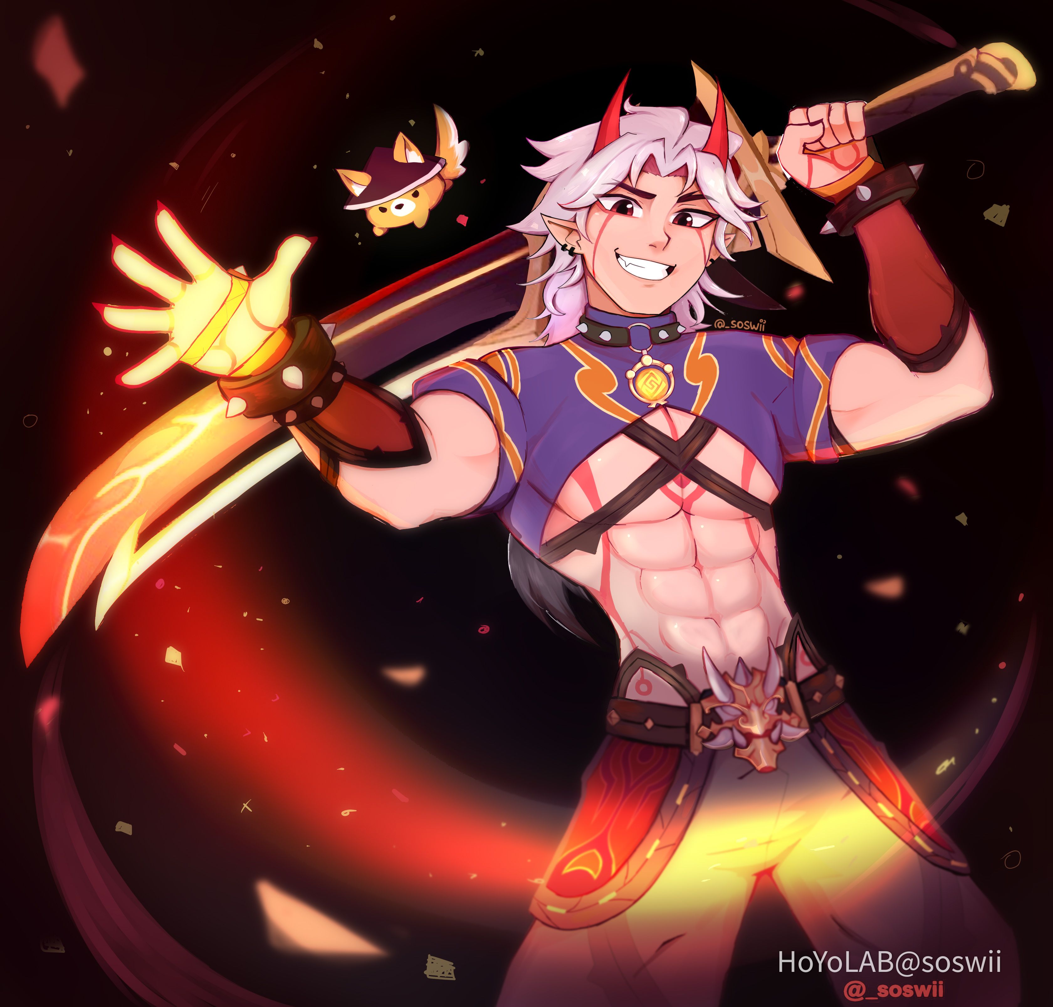 Arataki Itto!! 😈😈 Genshin Impact | HoYoLAB