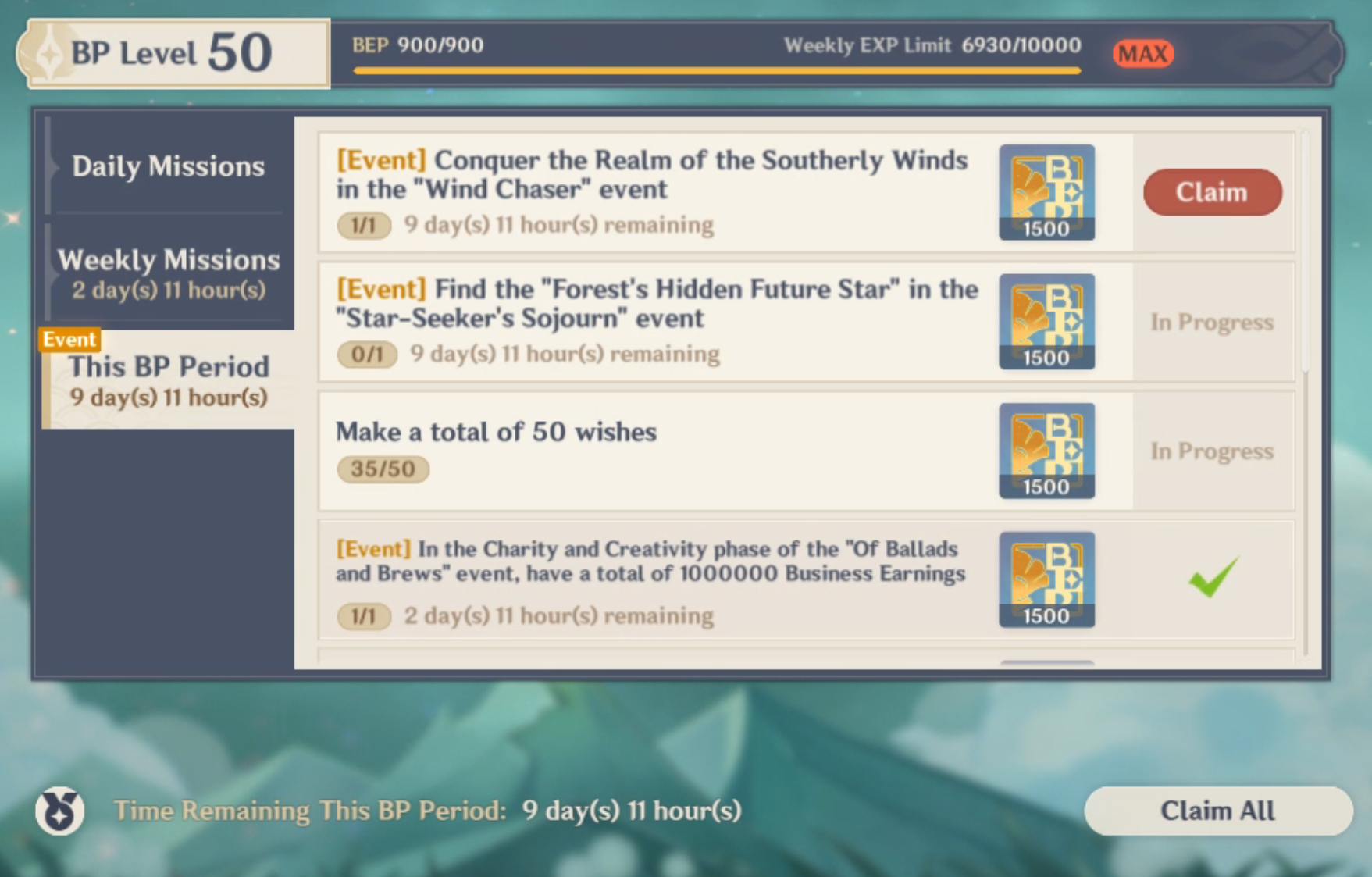 The battle pass xp… does anyone want it? Genshin Impact | HoYoLAB