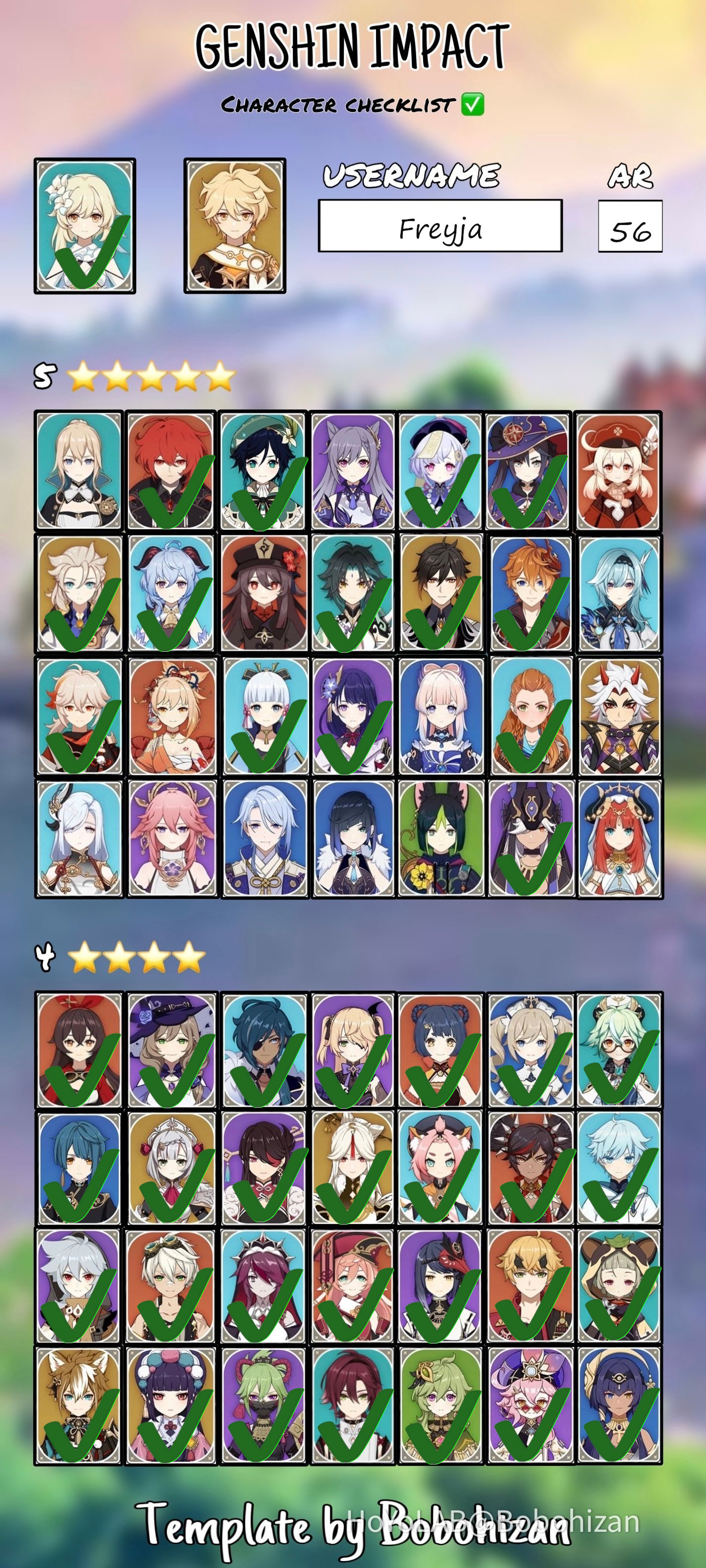 My character collection as of 3.1 Genshin Impact | HoYoLAB