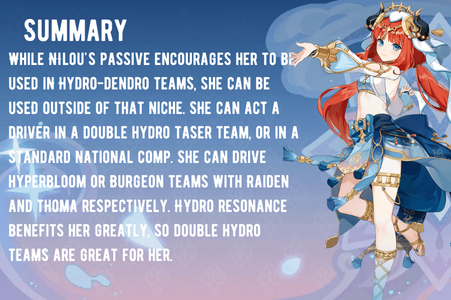 Nilou teams Genshin Impact | HoYoLAB