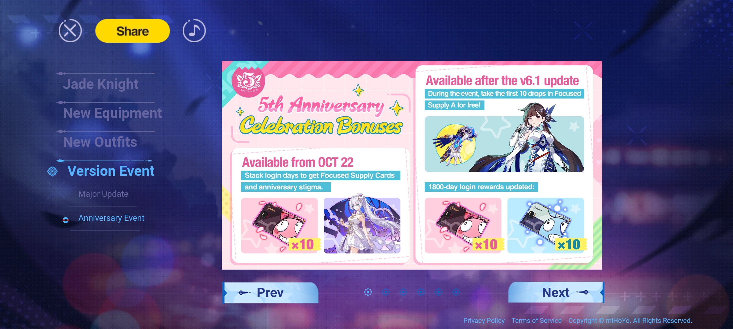 Anniversary Event 💖 Honkai Impact 3rd | HoYoLAB