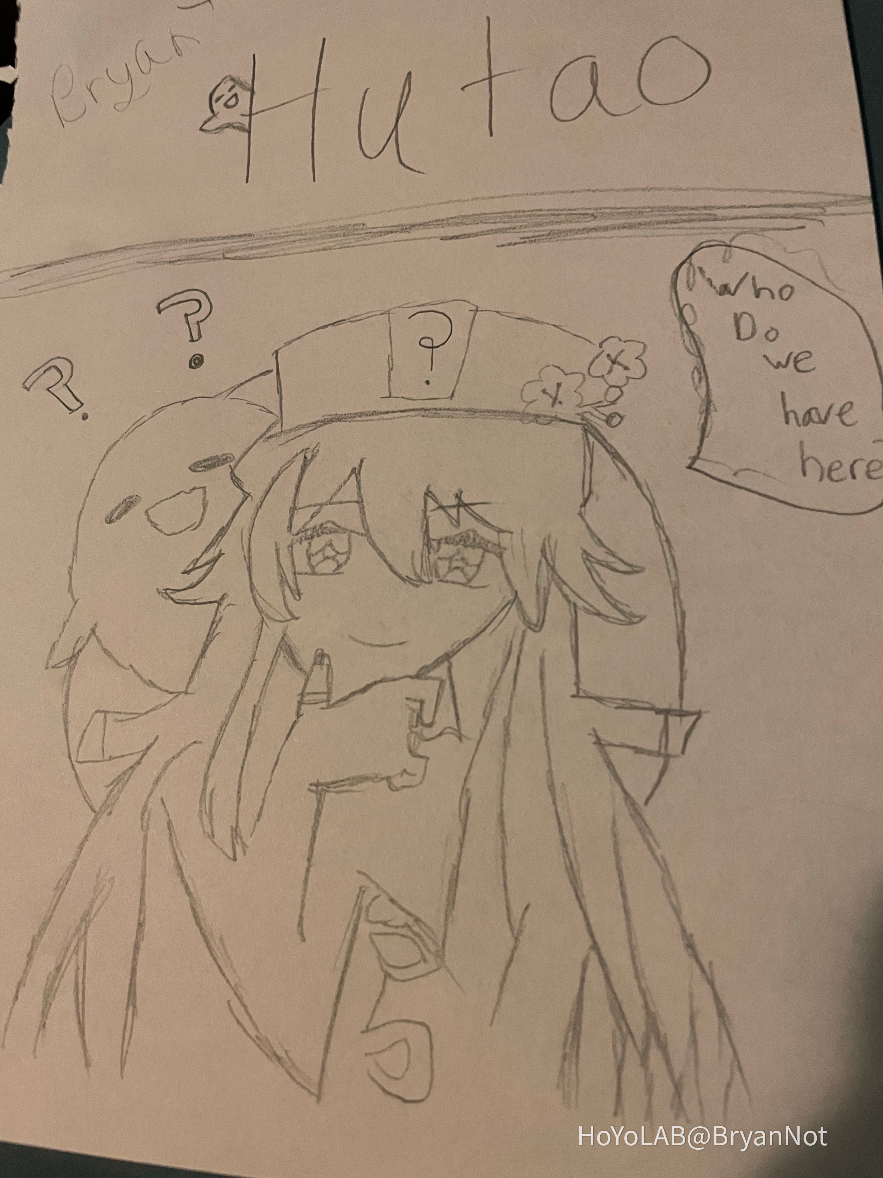 I fnally decided to draw Hu Tao !! Genshin Impact | HoYoLAB