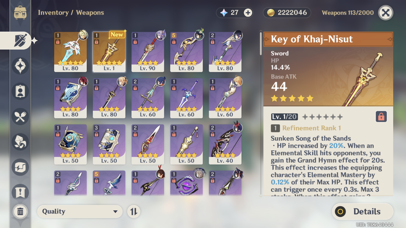 All I wanted was primordial jade cutter Genshin Impact | HoYoLAB