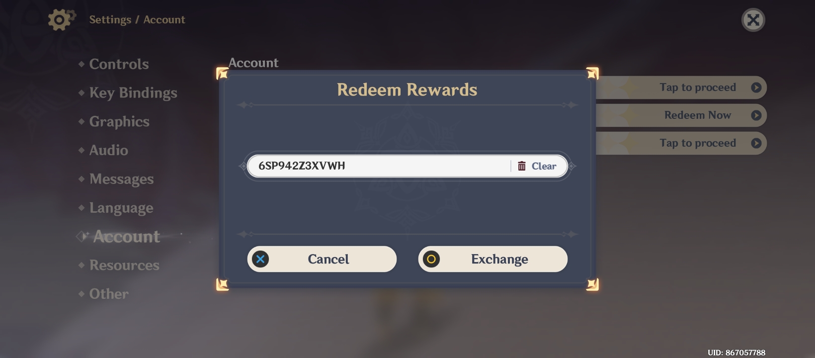 Redeem codes Genshin Impact | HoYoLAB