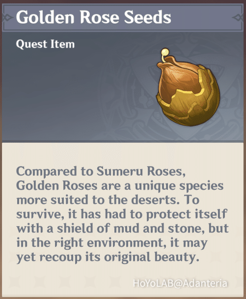 [Version 3.1] Golden Sumeru rose seeds and Songs Amongst the Stones ...