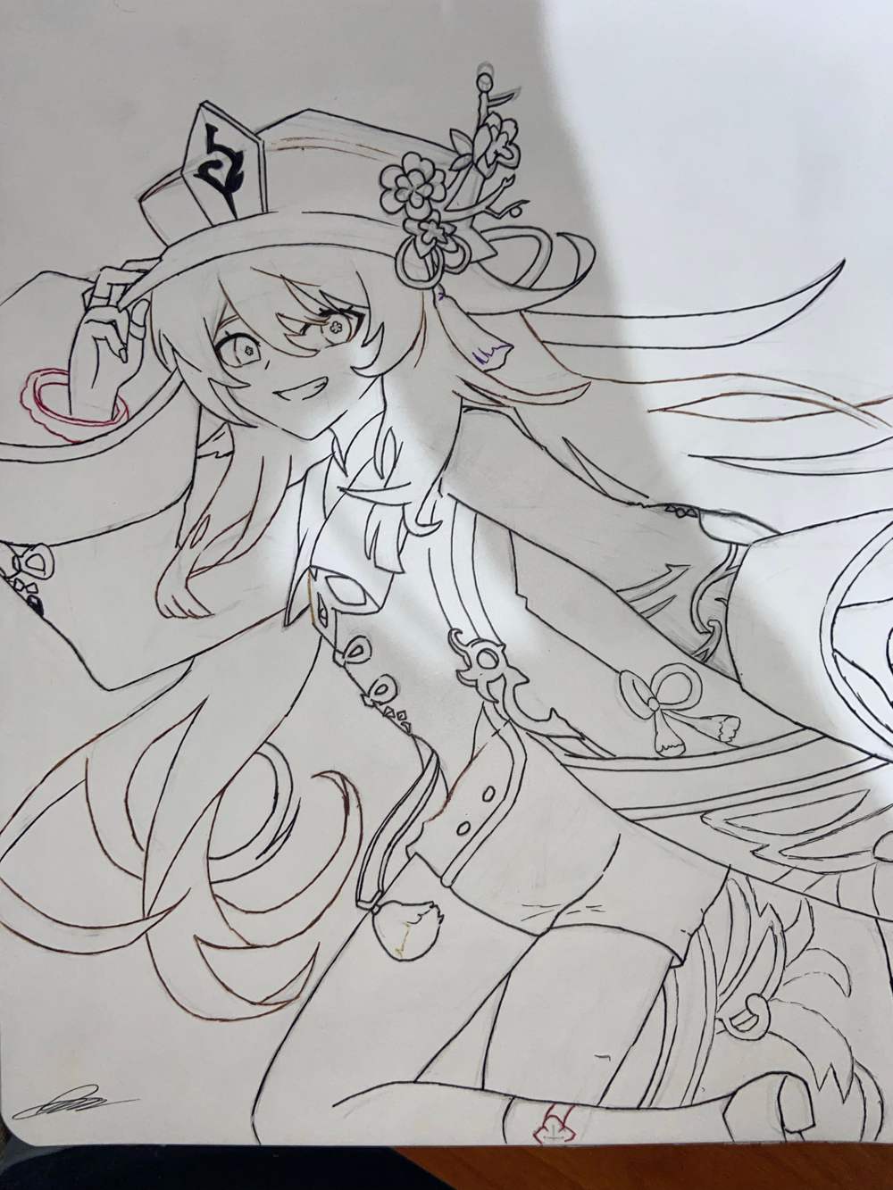 Mi dibujo de hu tao Genshin Impact | HoYoLAB