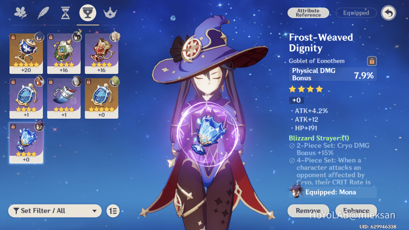 I have the best Mona artifact Genshin Impact | HoYoLAB