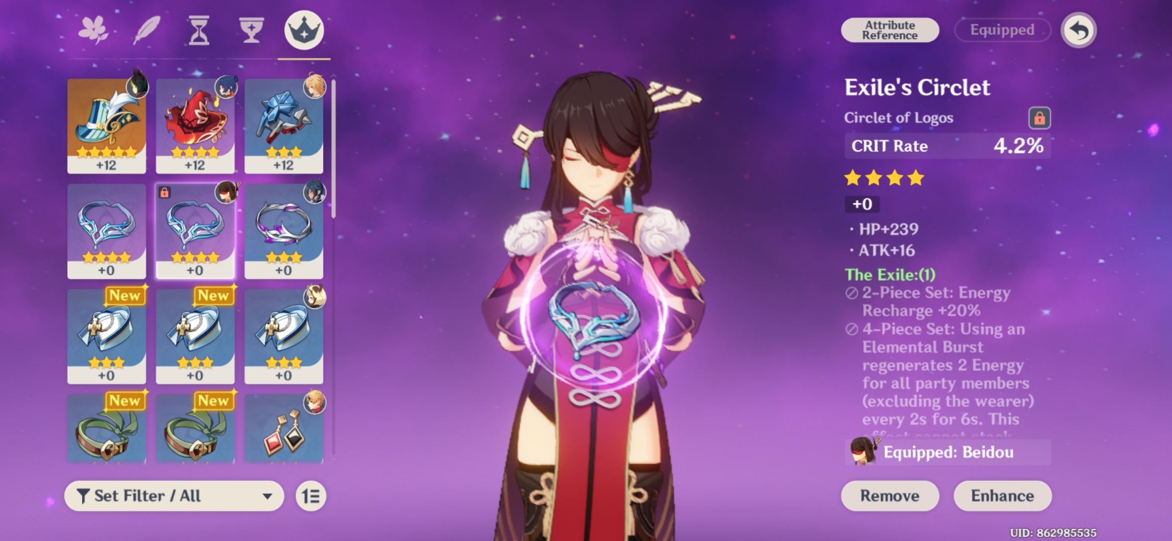 main crit rate artifact Genshin Impact | HoYoLAB