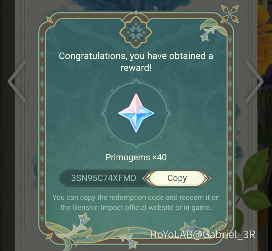 New Redemption Code Genshin Impact | HoYoLAB